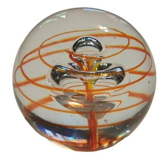 Vintage | Accents | Vintage Heavy Blown Glass Decorative Orb ...